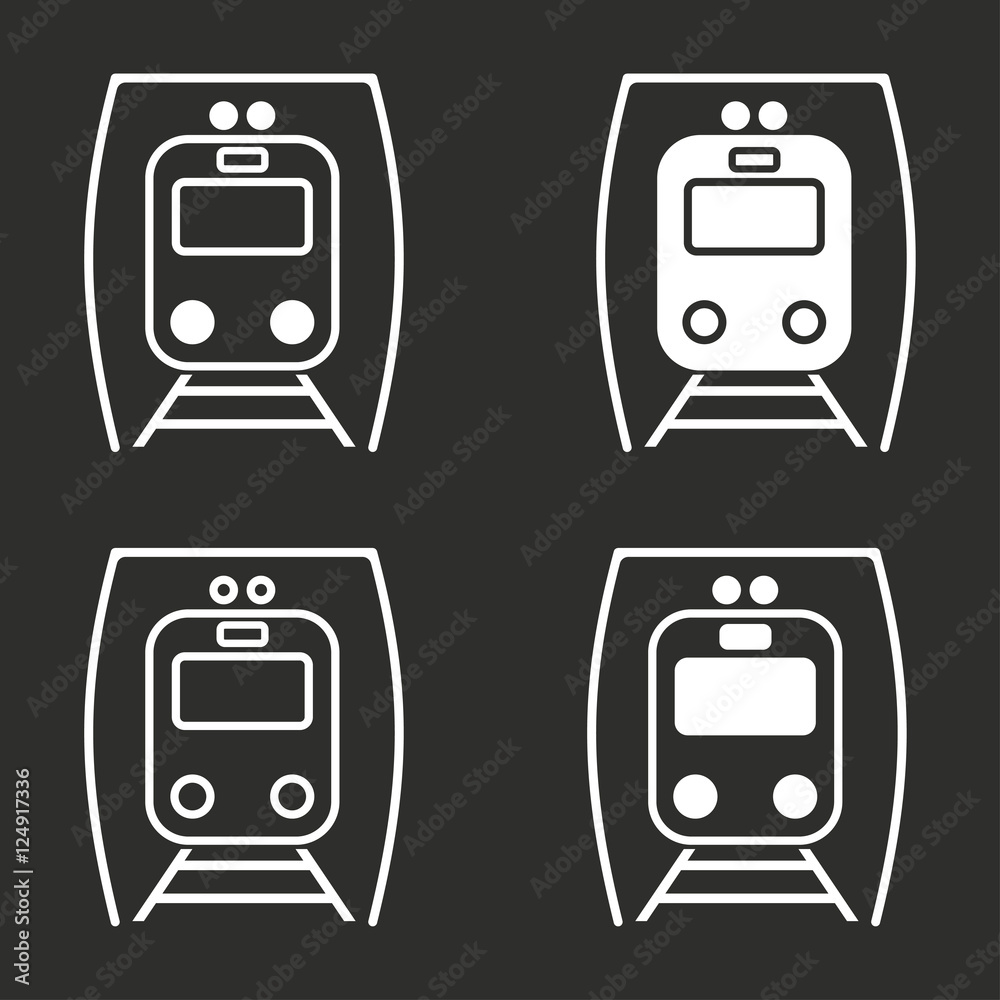 Metro - vector icon. Stock Vector | Adobe Stock