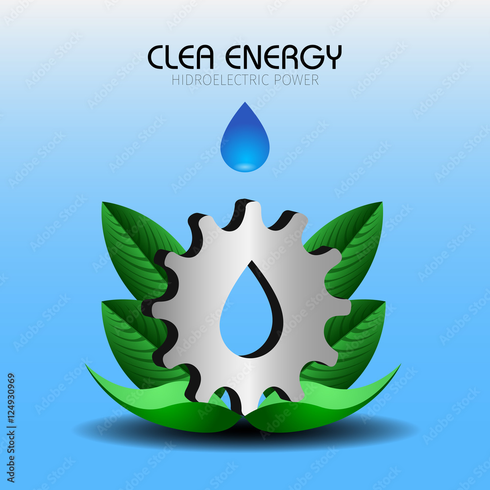 Clean energy illustration Stock Vector | Adobe Stock