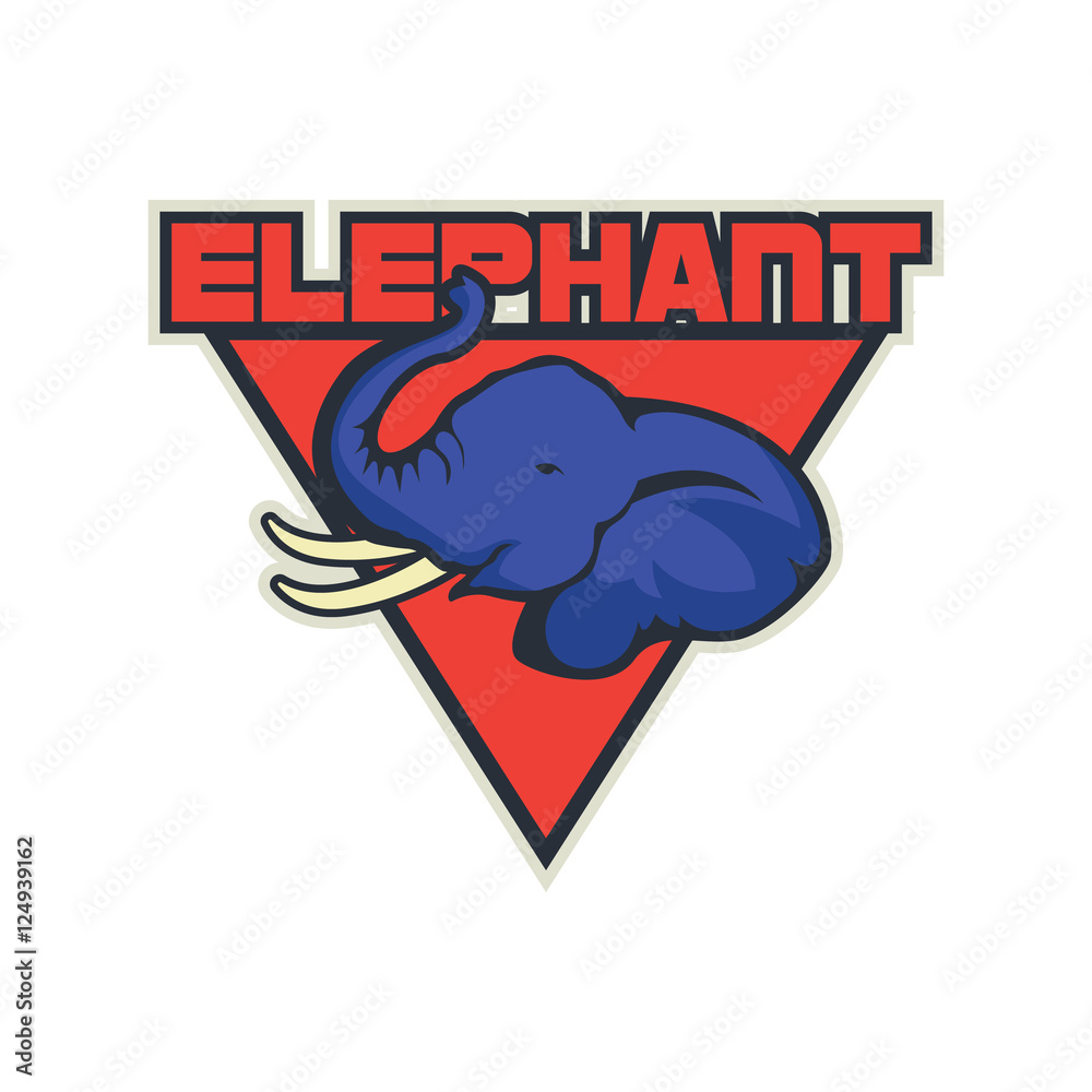 Modern sport logo for team. Elephant mascot logo template Stock Vector ...