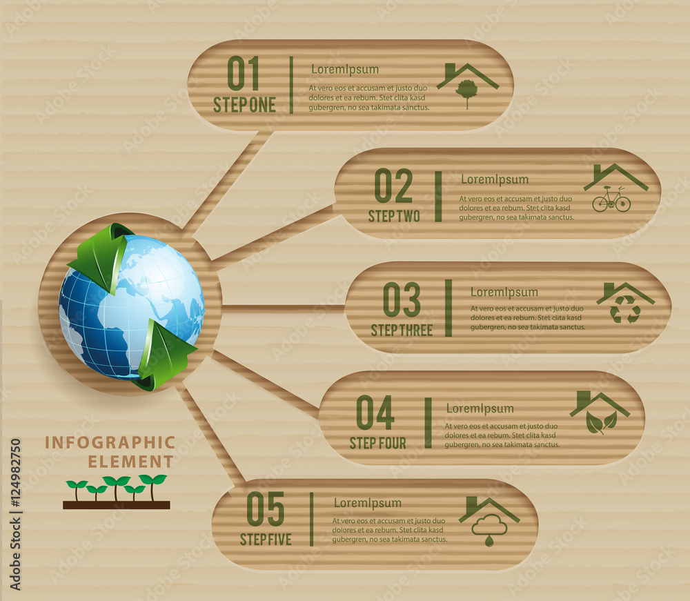 Paper Craft ecology concept green design environmental and nature ...