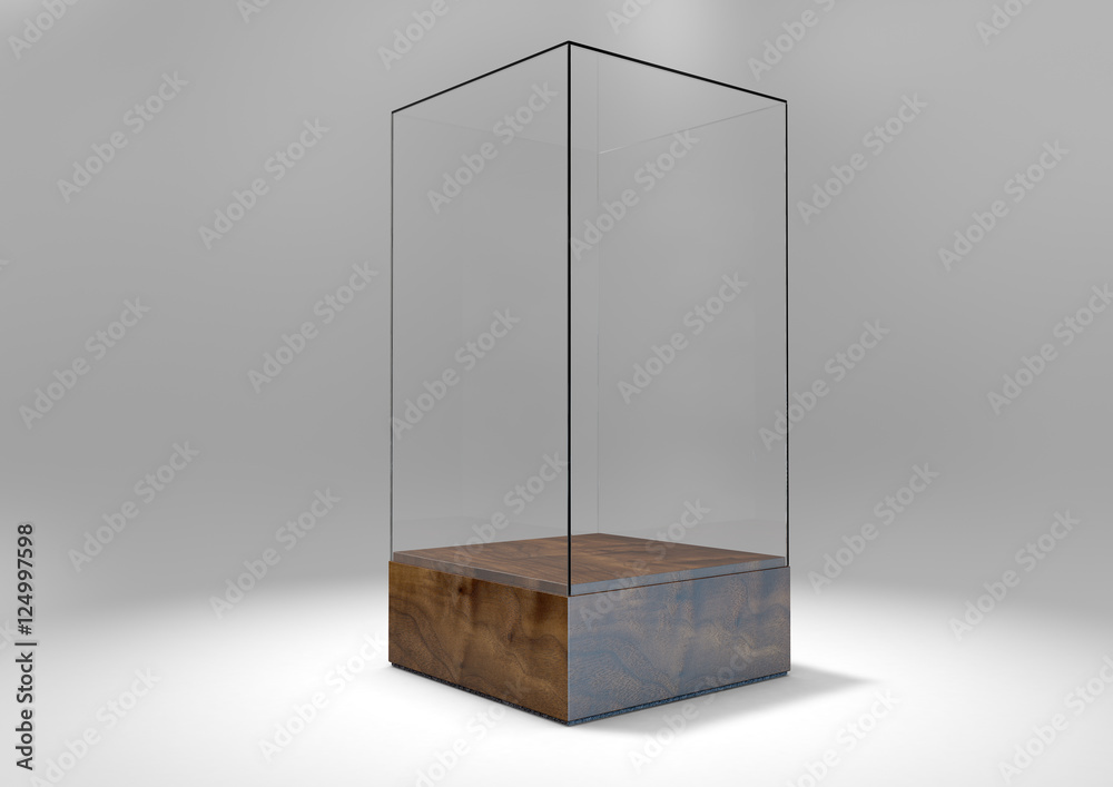 Glass Display Case Stock Illustration | Adobe Stock