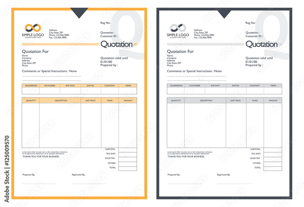 Vector quotation design template, Stock Vector | Adobe Stock