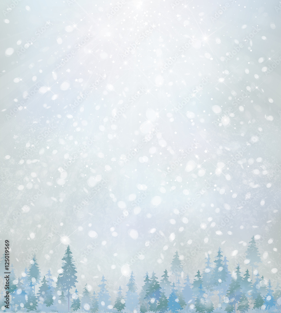 Vector winter snow background. Stock Vector | Adobe Stock