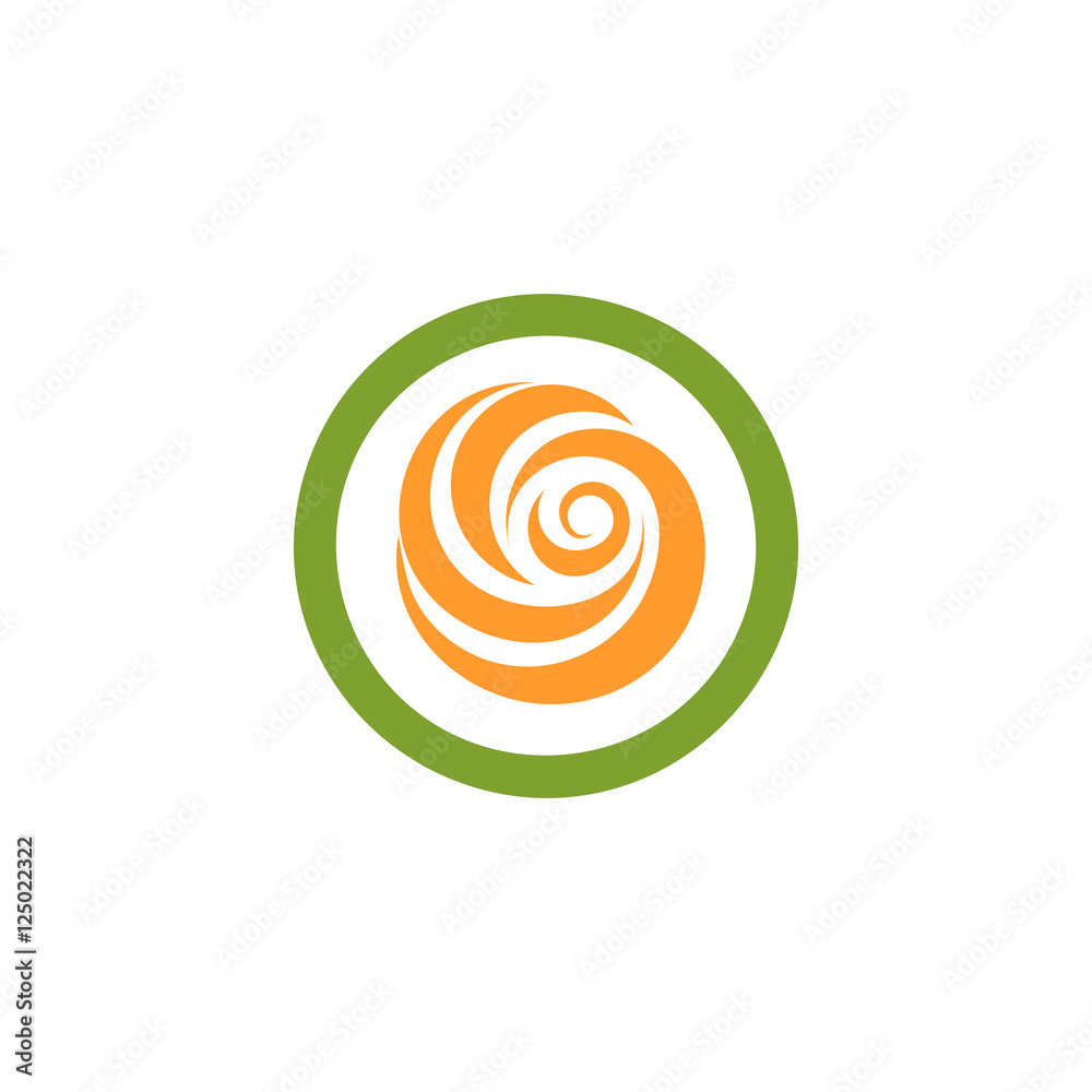 Orange Flower Logo