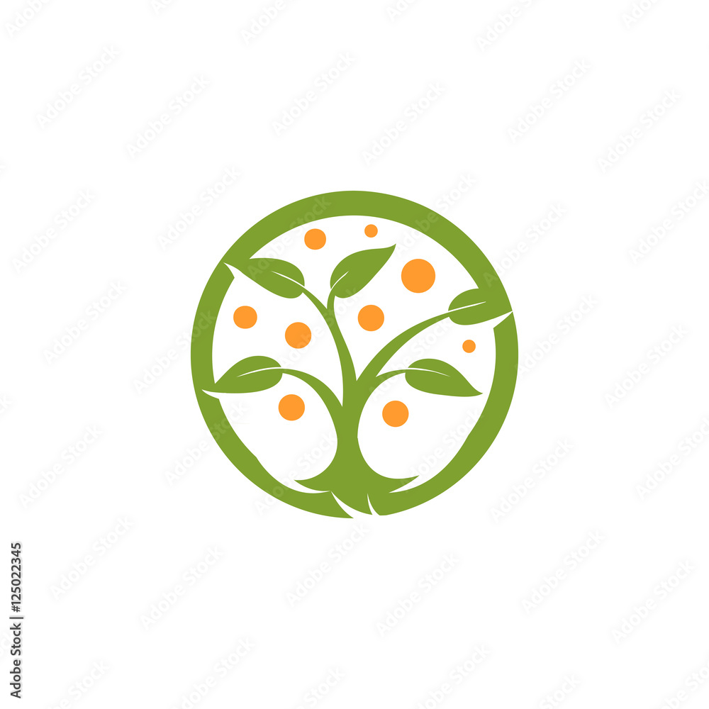 Round Tree Vector
