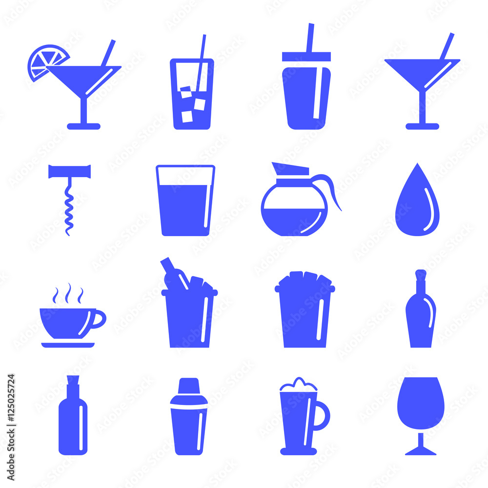 drinking icon Stock Vector | Adobe Stock