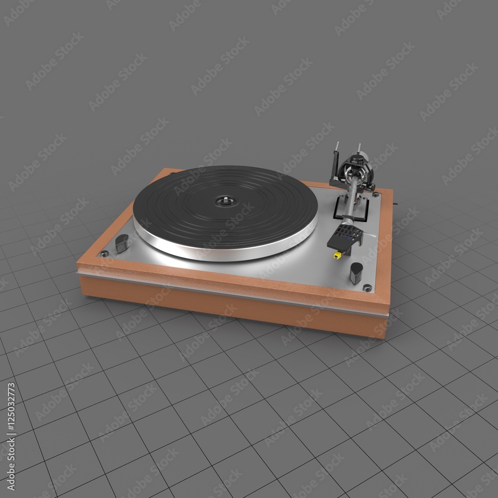 Record Player 1 Stock 3D asset | Adobe Stock