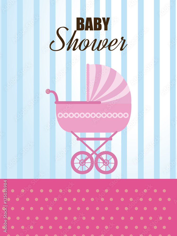 Baby shower design over white background,vector illustration Stock ...
