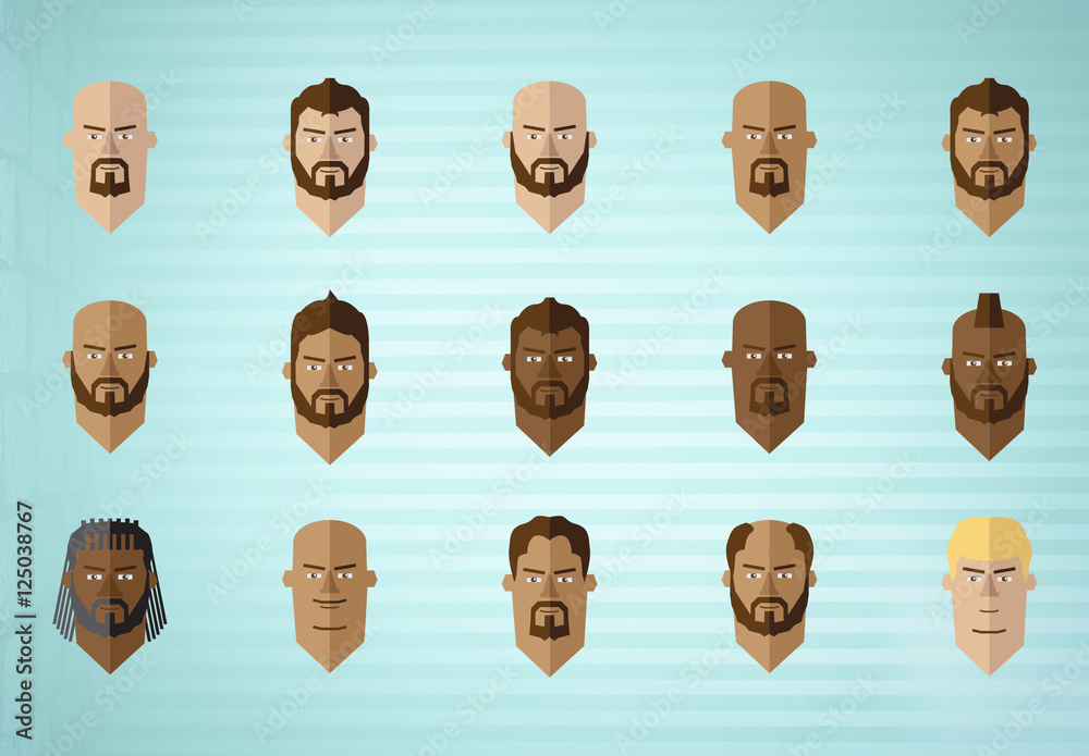 Head Icons Pack Stock Template | Adobe Stock