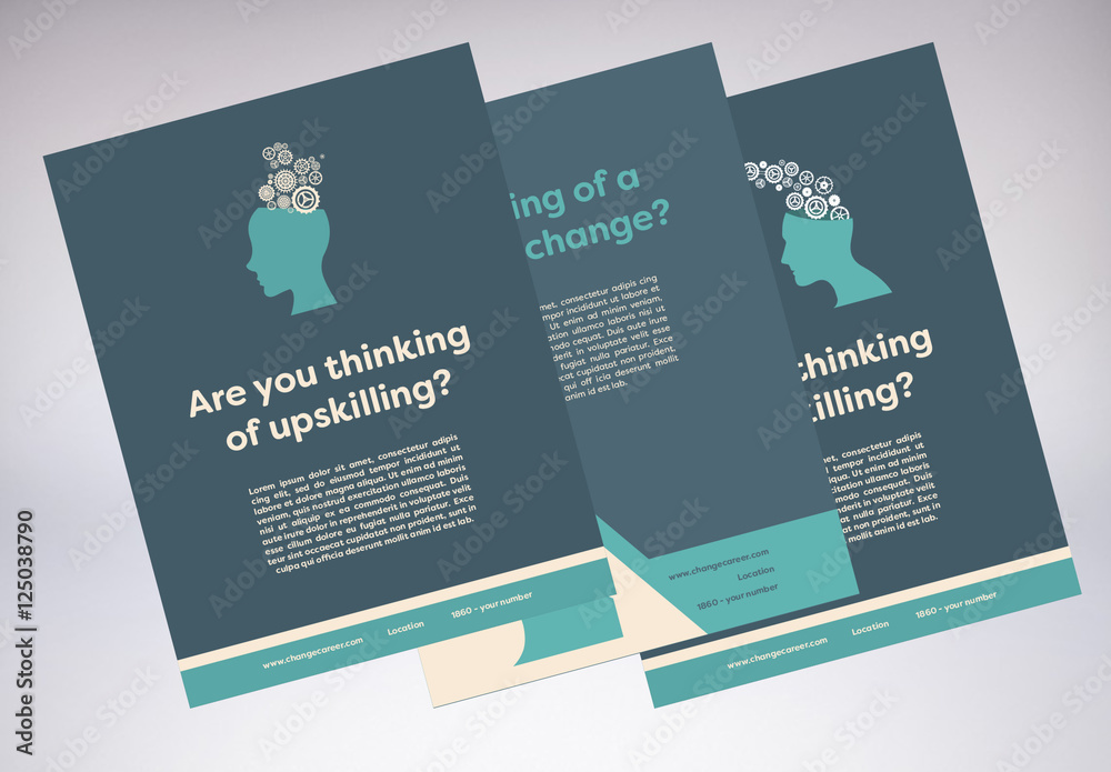 Upskill Poster Layout Stock Template | Adobe Stock