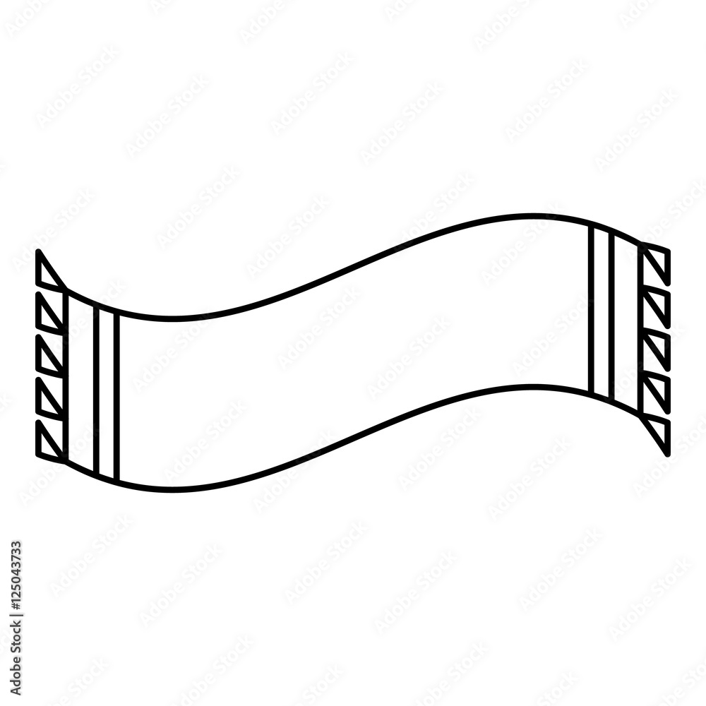 Scarf icon. Outline illustration of scarf vector icon for web Stock ...