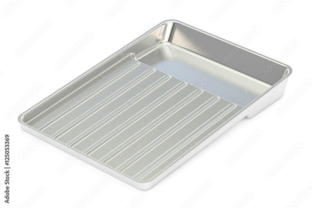 Medical metallic tray, 3D rendering Stock Illustration | Adobe Stock