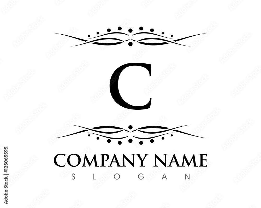 C Letter Royal Logo Stock Vector | Adobe Stock