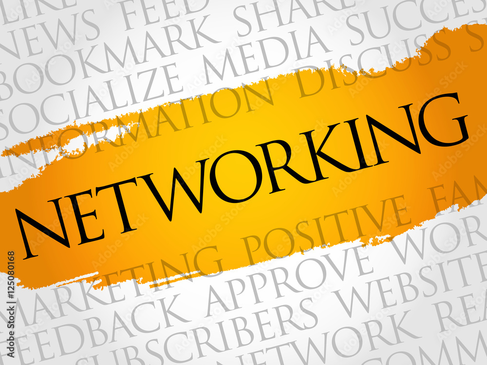 Networking word cloud collage, business concept background Stock Vector ...