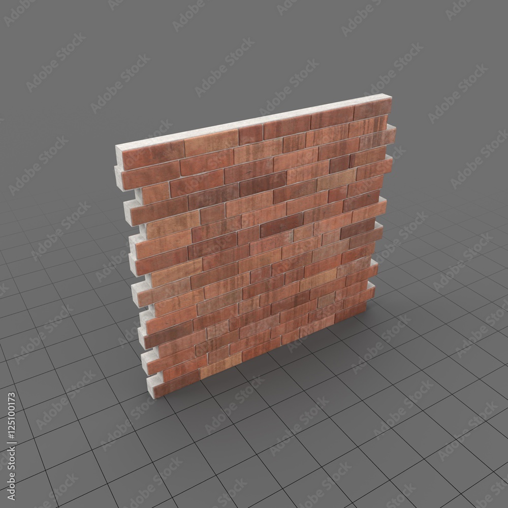 Background Bricks Stock 3D asset | Adobe Stock