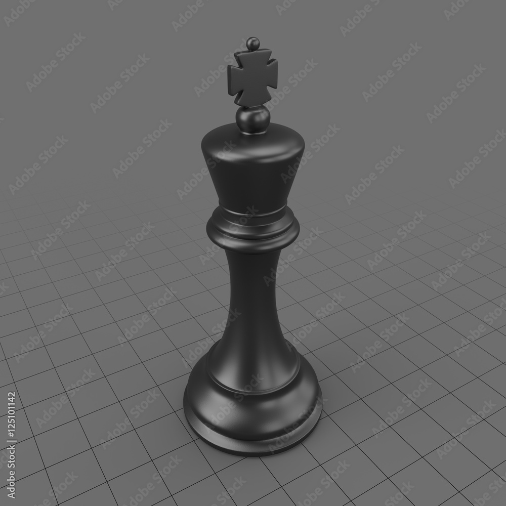 Chess Piece King Stock 3D asset | Adobe Stock