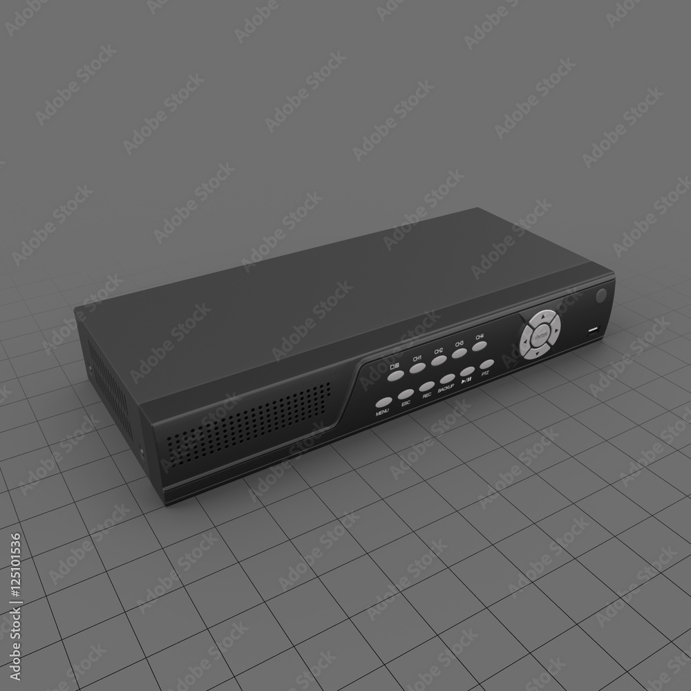 DVR Stock 3D asset | Adobe Stock