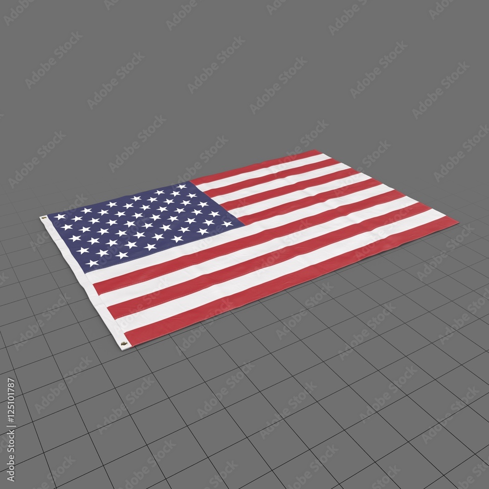 Flag USA 1 Stock 3D asset | Adobe Stock