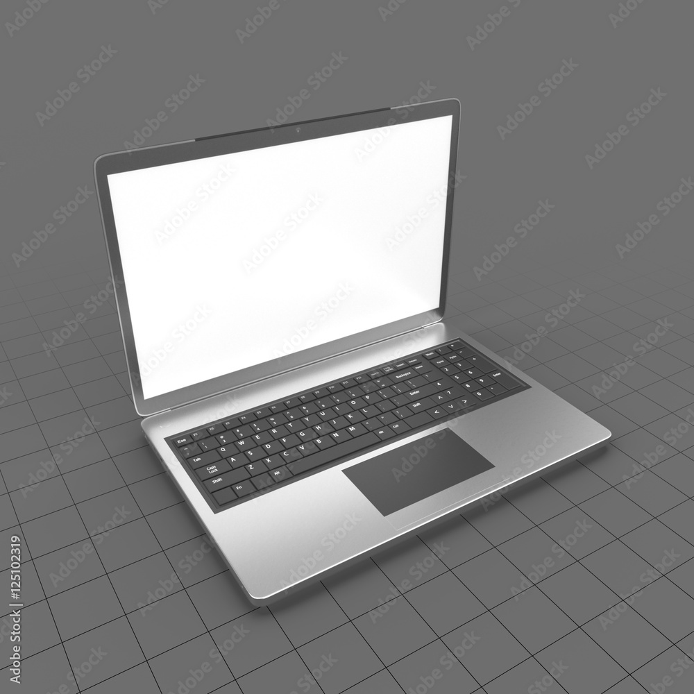 Laptop 16x10 Stock 3D asset | Adobe Stock
