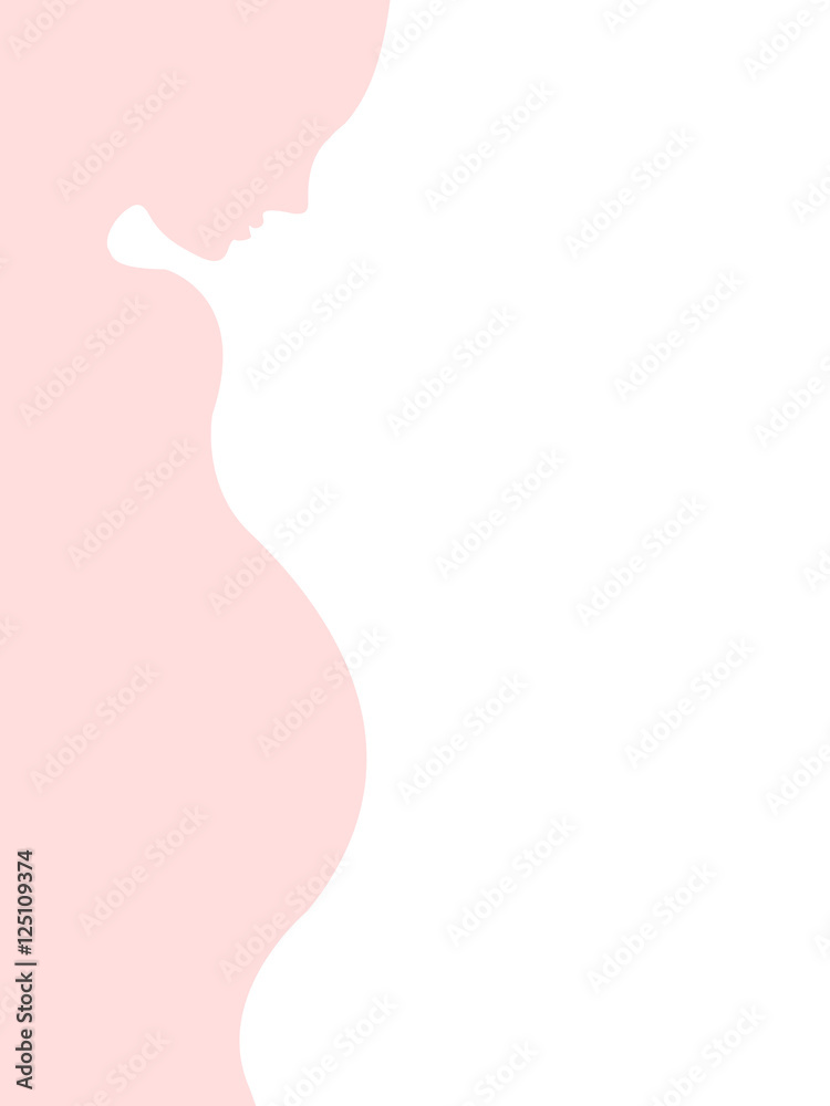 Pregnancy abstract poster. Background template, congratulations ...