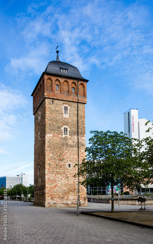 Roter Turm in Chemnitz Stock Photo | Adobe Stock