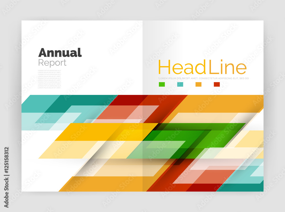 Modern line design, motion concept. Business annual report brochure ...