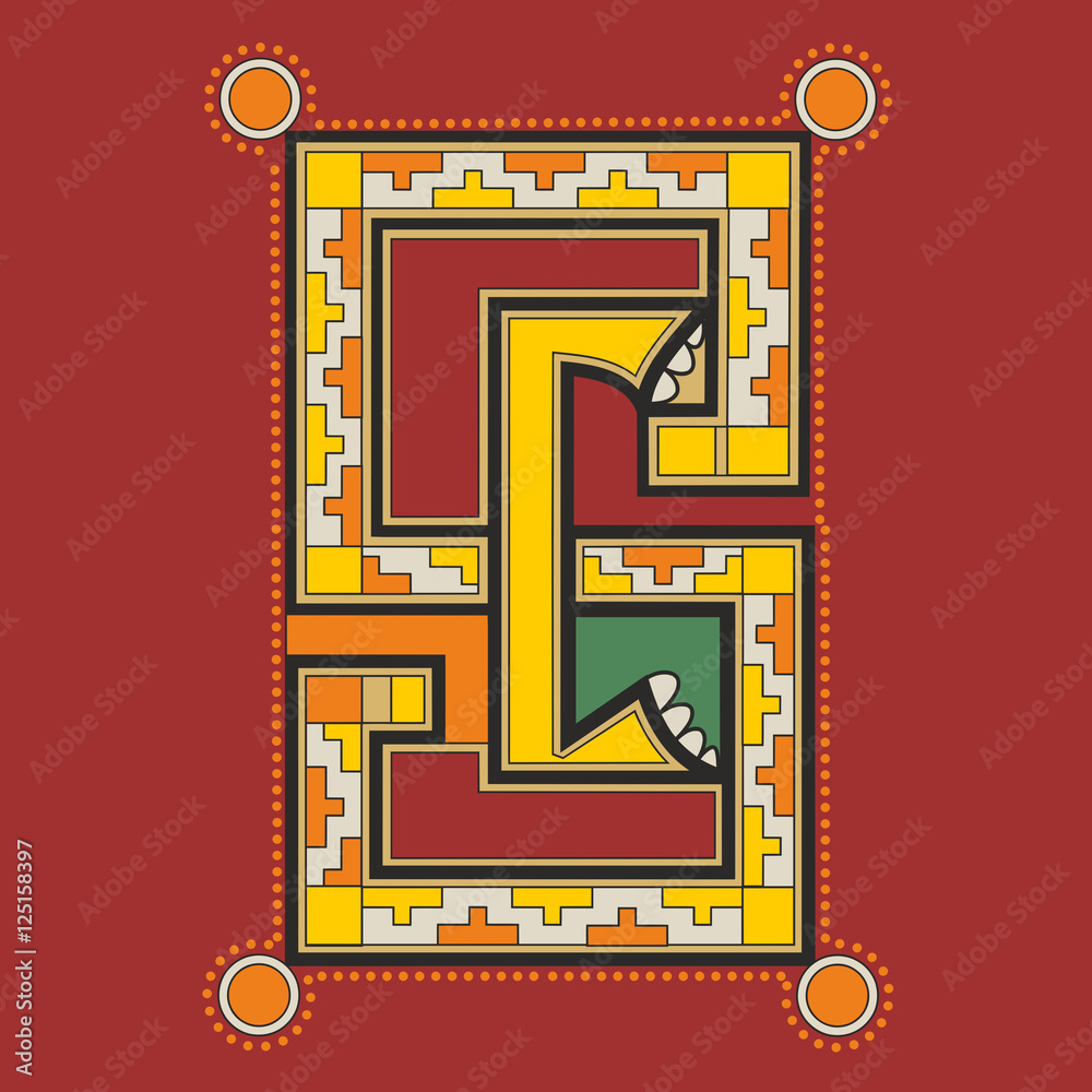 Ornamental Celtic monogram SC Stock Vector | Adobe Stock