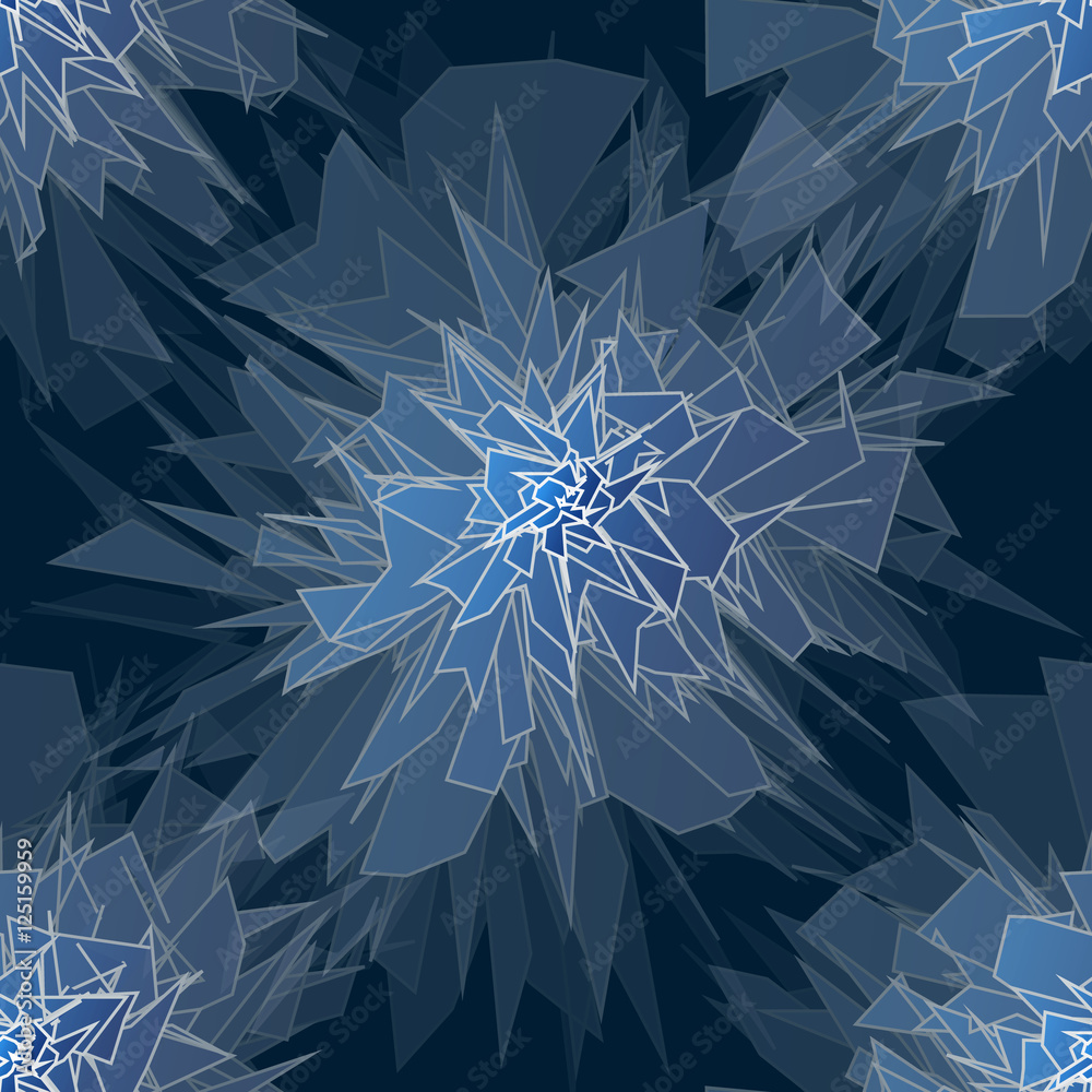 Vector ice background. Icy water pattern. Glass winter seamless ...