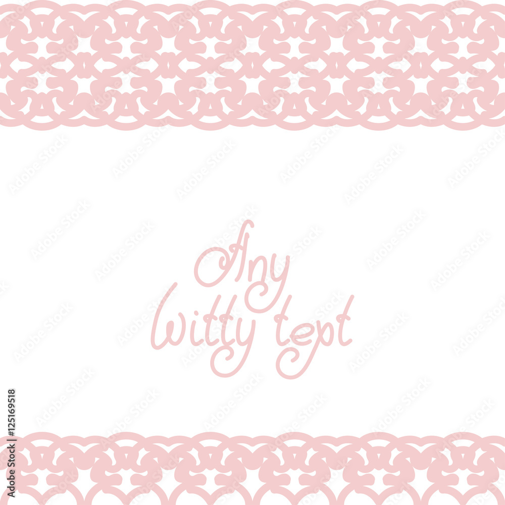 Pink Lace Border