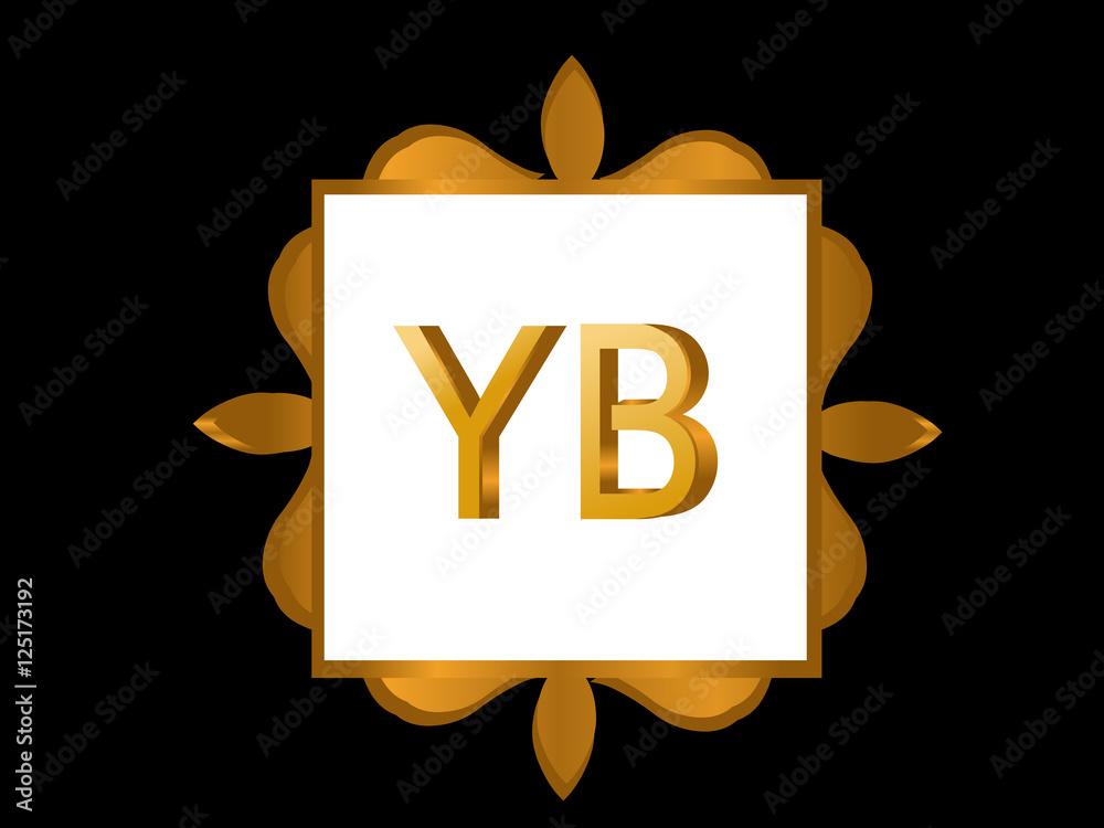 YB Initial Logo for your startup venture Stock Vector | Adobe Stock