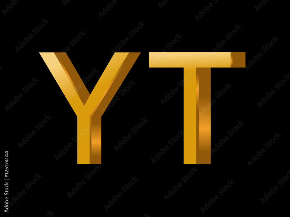 YT Initial Logo for your startup venture Stock-Vektorgrafik | Adobe Stock