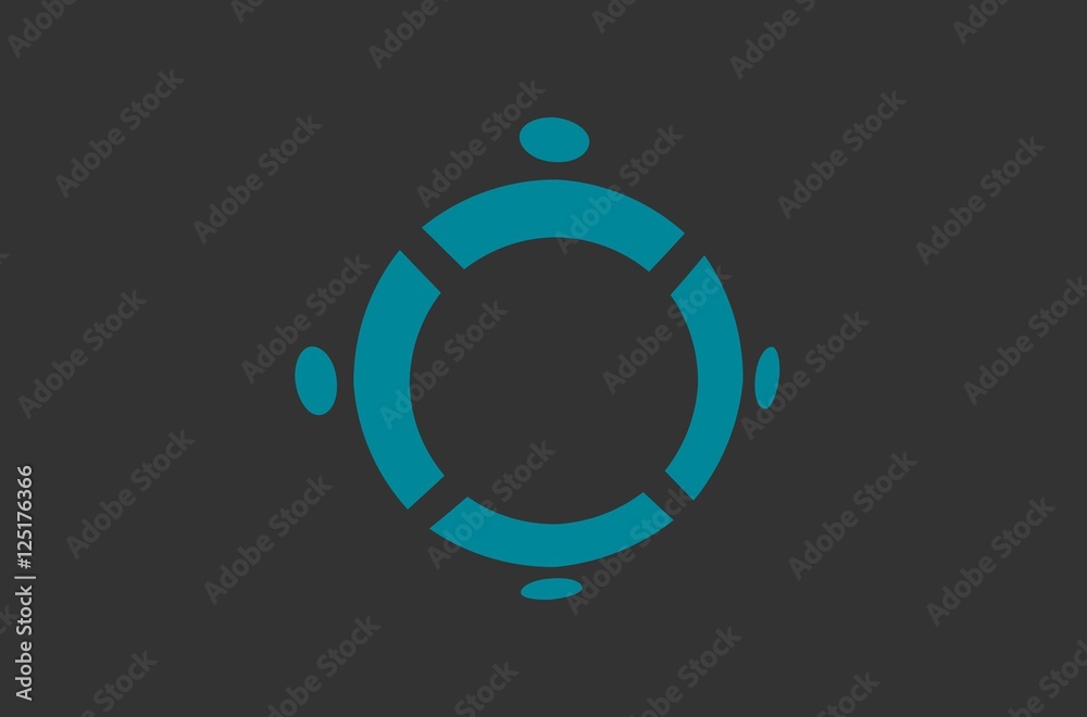 round abstract logo design Stock Vector | Adobe Stock