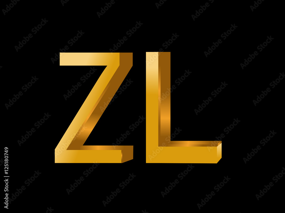 ZL Initial Logo for your startup venture Stock Vector | Adobe Stock