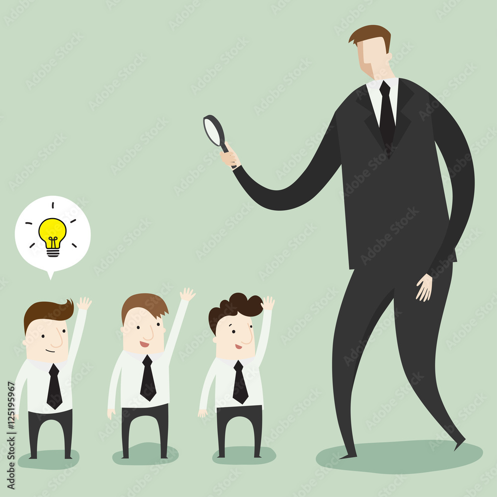 Job Application ,vector illustration business cartoon Stock Vector ...