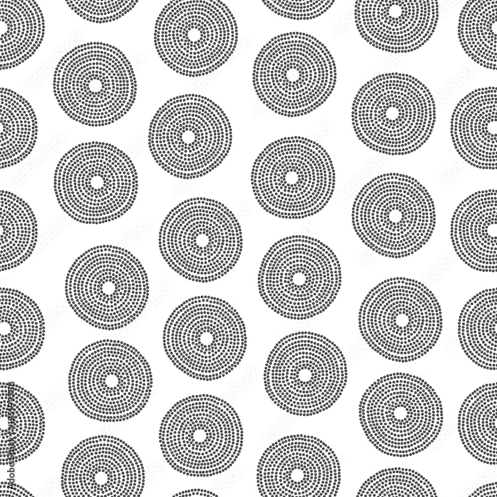 Geometric pattern ring round shape. The figure of the points, th Stock ...