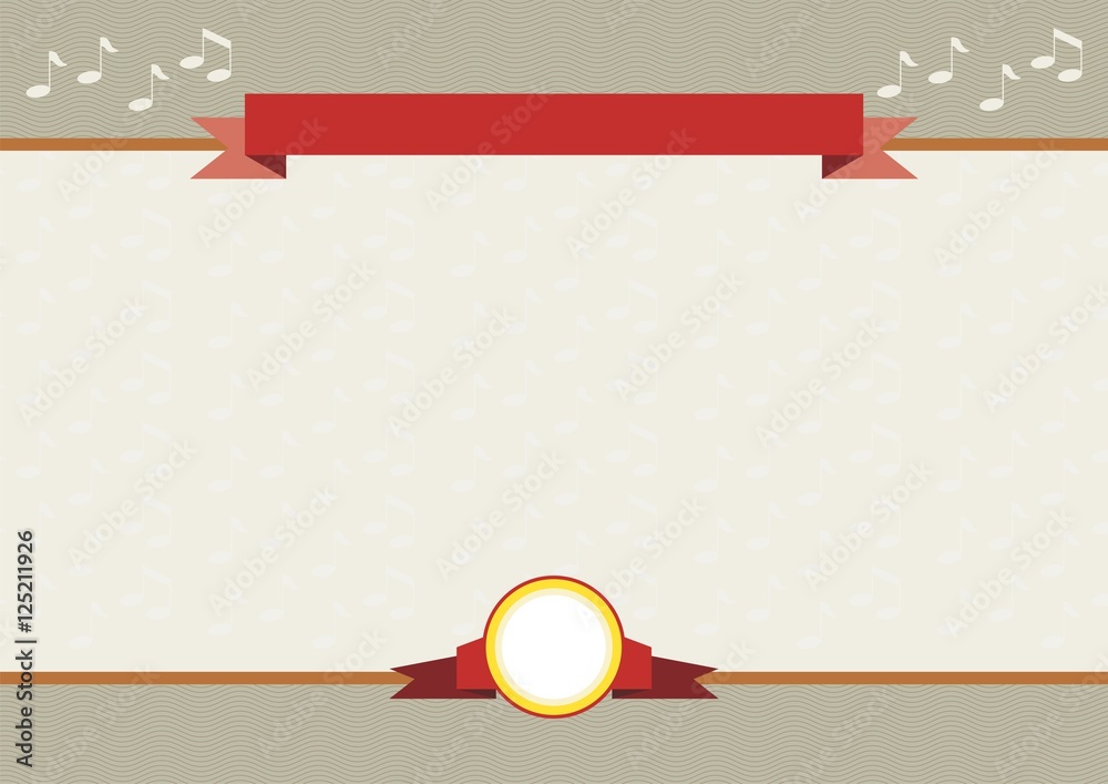 Music Certificate Award template design Stock Vector | Adobe Stock