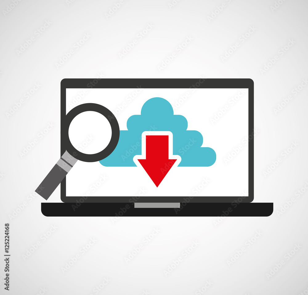 download digital data icons vector illustration design Stock Vector ...