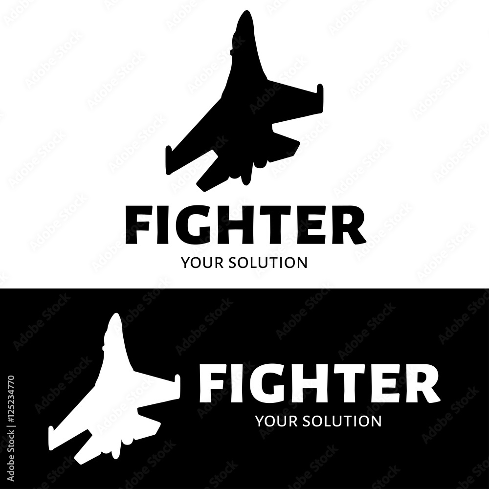 Fighter logo vector. Brand's logo in the form of a fighter. Stock ...