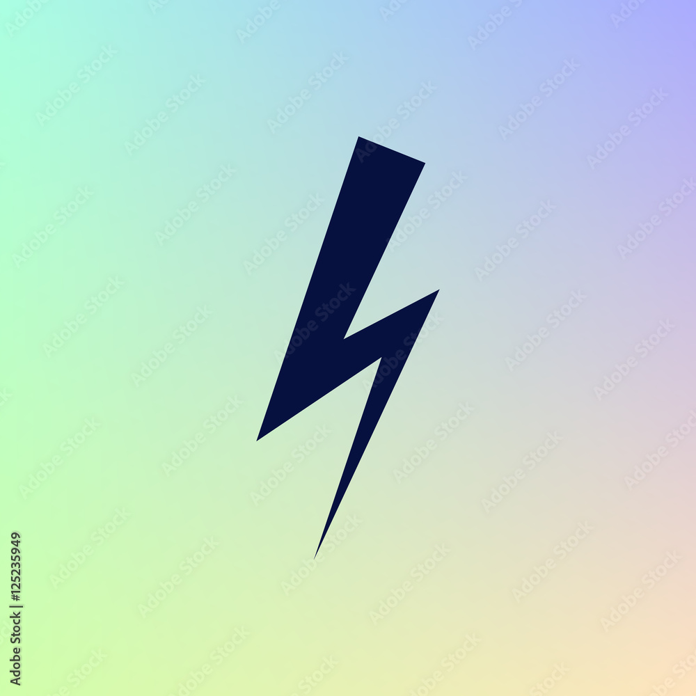 High voltage Icon Vector Stock Vector | Adobe Stock