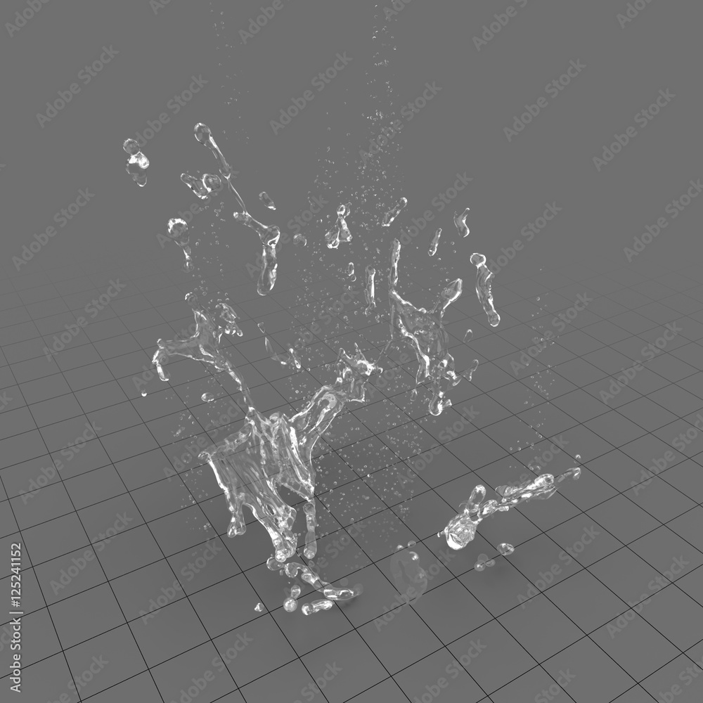 Splash Stock 3D asset | Adobe Stock