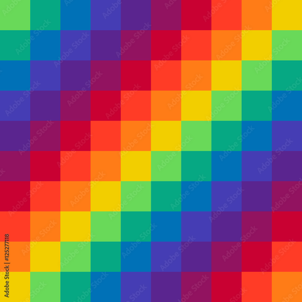 Pixel rainbow background Seamless pattern Stock Vector | Adobe Stock