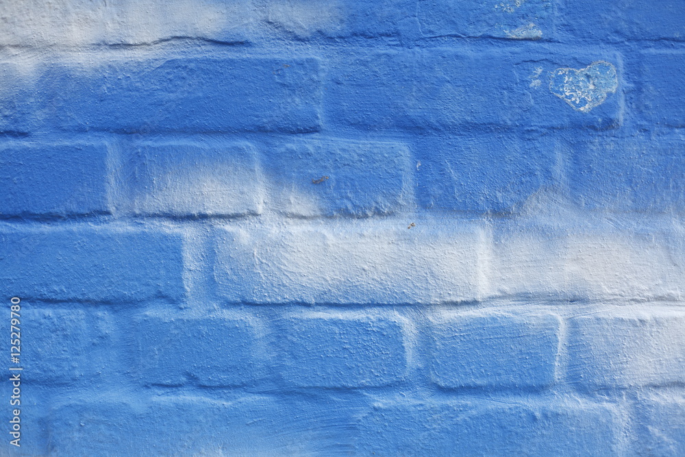blaue Ziegelsteinmauer, Ziegelsteine Stock Photo | Adobe Stock