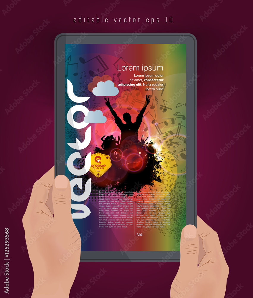 E-Magazine layout design. Vector easy to editable Stock Vector | Adobe ...