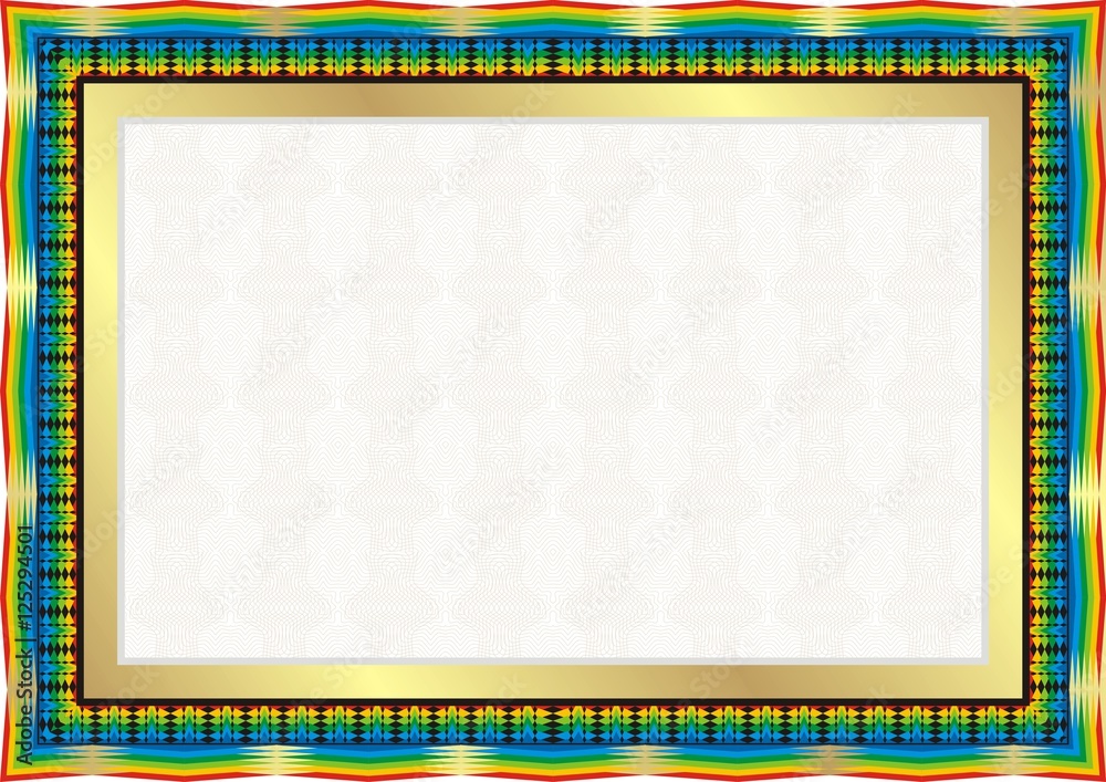 Colorful Frame / Border with modern decorative design Stock Vector ...