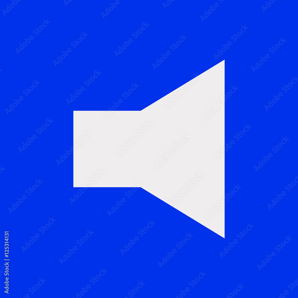 volume icon stock vector illustration flat design Stock Vector | Adobe ...