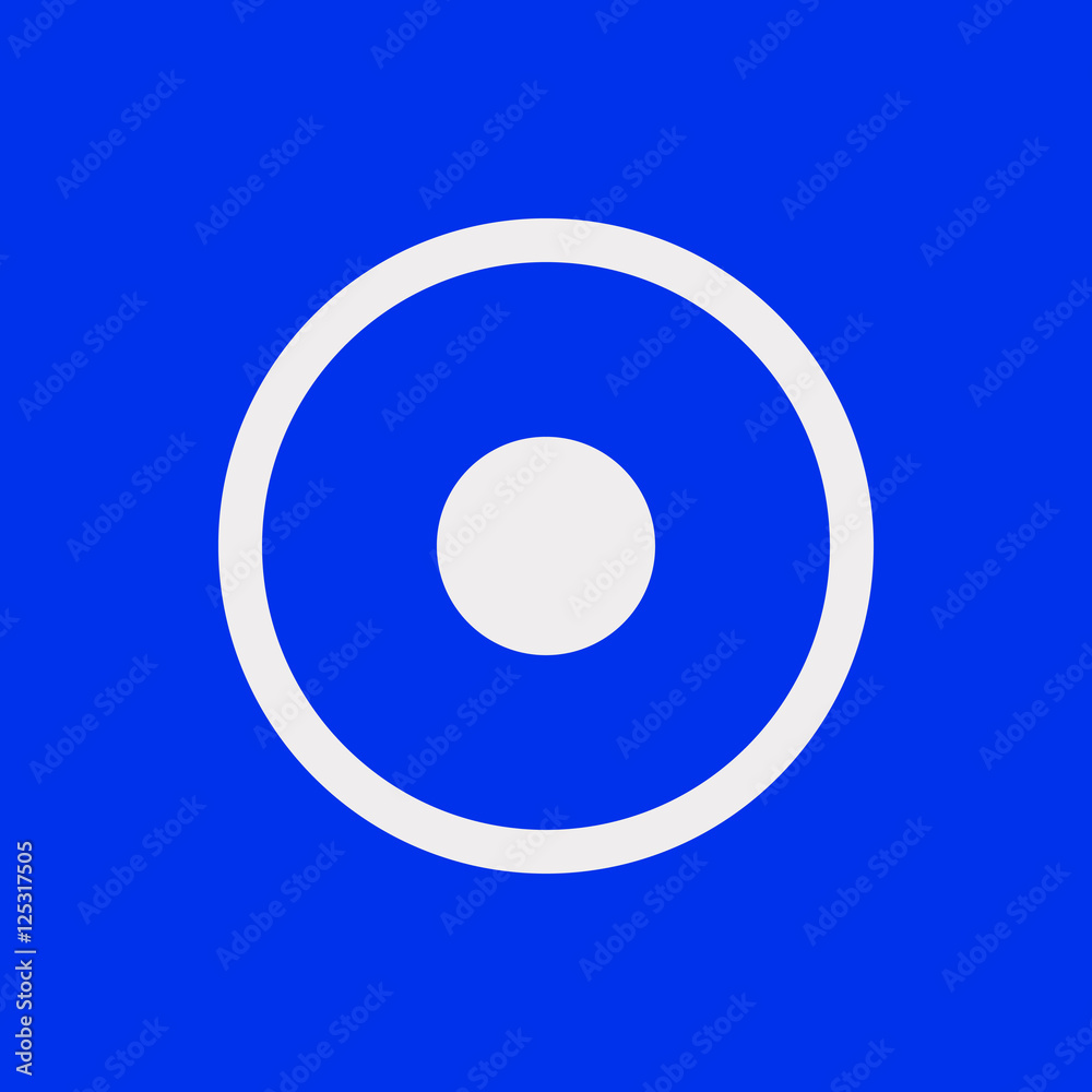 Rec Icon stock vector illustration flat design Stock Vector | Adobe Stock