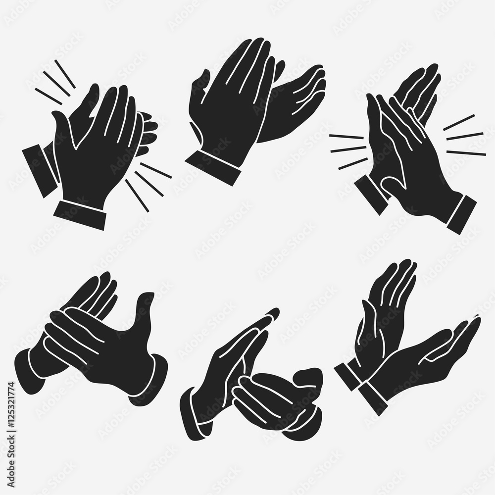 Applause, clapping hands Stock Vector | Adobe Stock