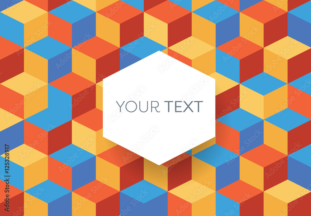 Colorful Isometric Background Illustration Stock Template | Adobe Stock