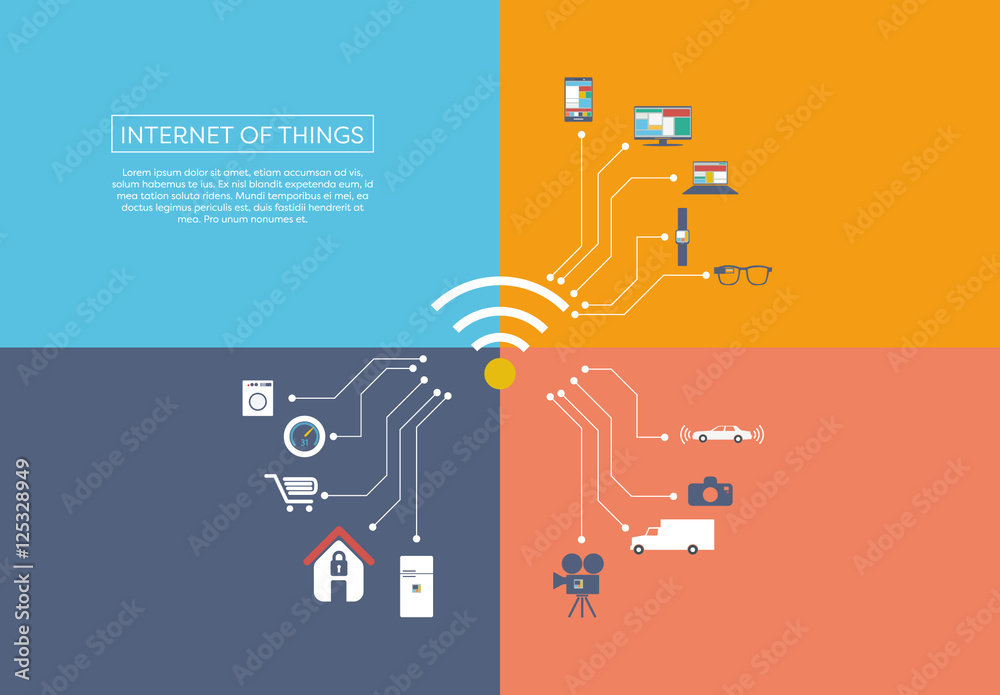"Internet Of Things" Illustration 1 Stock Template | Adobe Stock