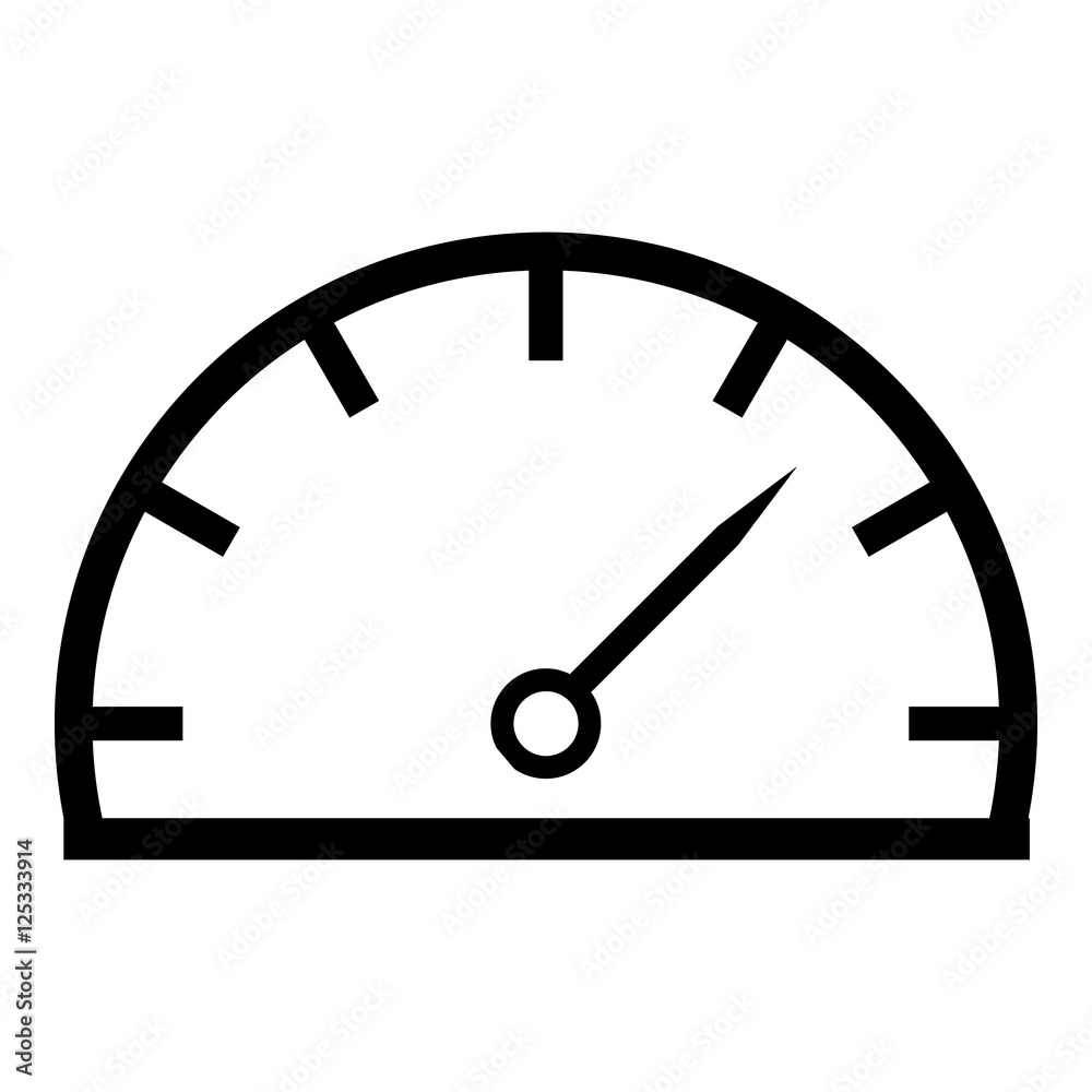 Simple Speedometer Vector